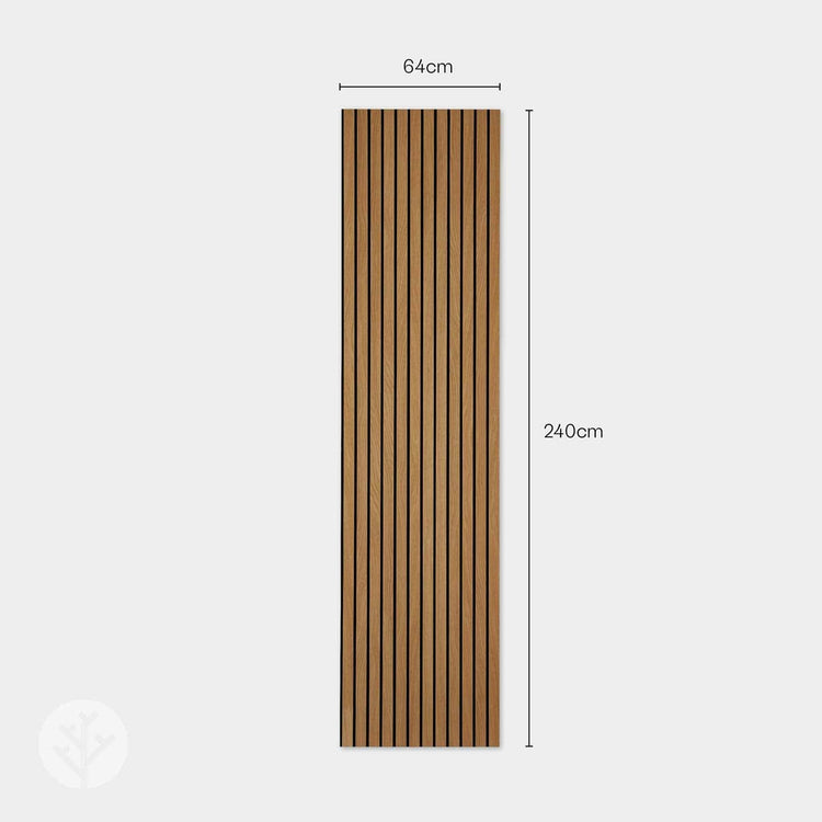 Slatpanel® Luxe American Oak Acoustic Wide Slat Wood Wall Panels